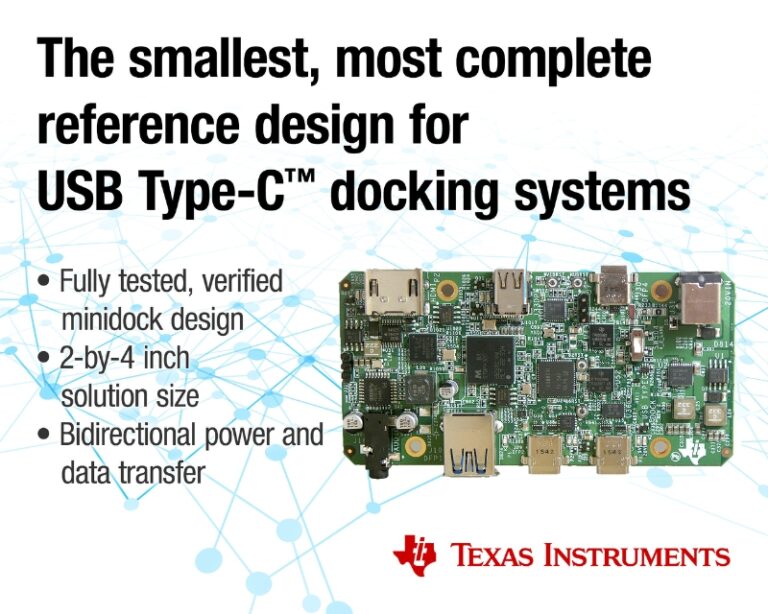 Reference design covers multiport USB Type-C and Power Delivery minidocks