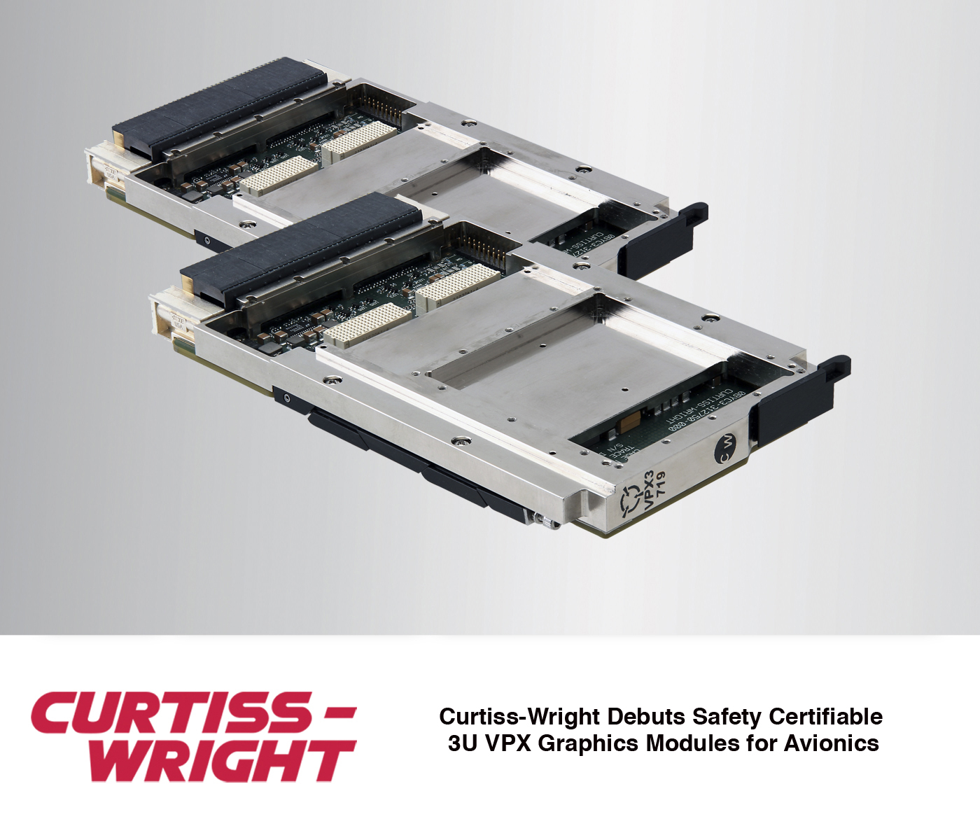Safety certifiable 3U VPX graphics modules handle avionics apps