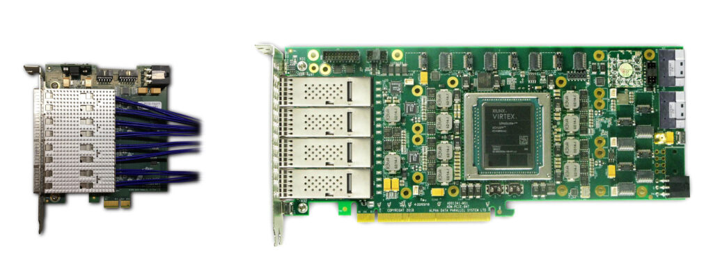 FPGA board creates network device with up to 12 x 100 GbE ports