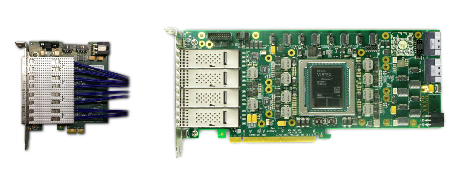 FPGA board creates network device with up to 12 x 100 GbE ports