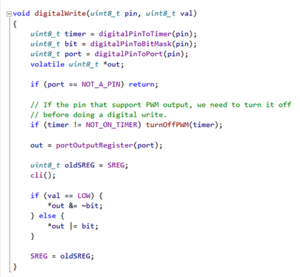 Understanding delay for I/O: Using Arduino functions vs.coding the MCU
