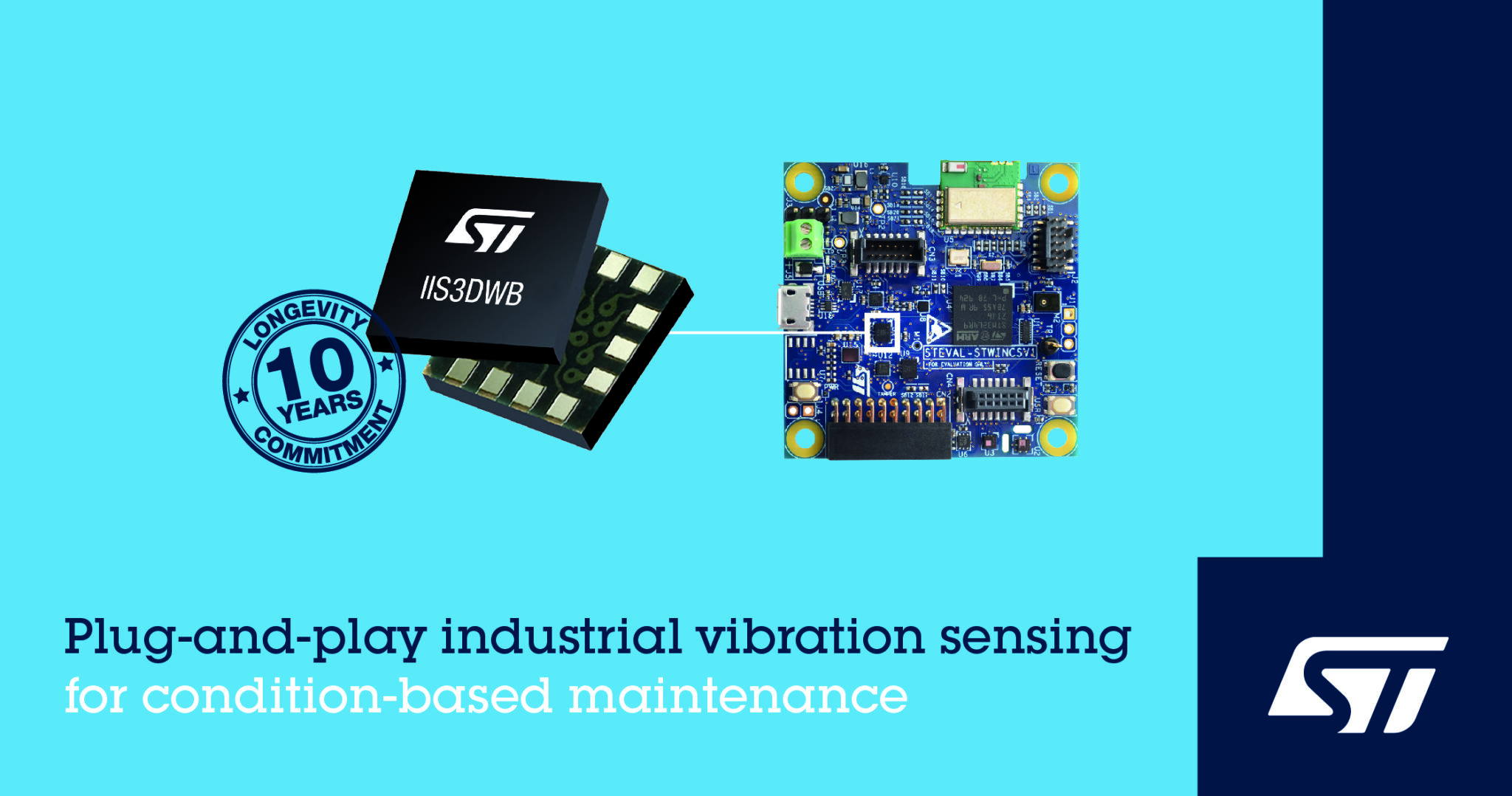 Three-axis MEMS accelerometer optimized for industrial vibration sensing