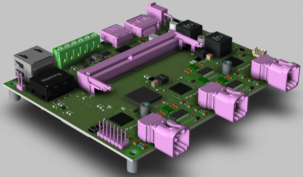 PCB for NVIDIA Jetson Xavier NX module provides 12 camera/sensor inputs ...