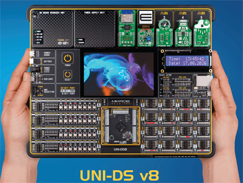 Universal development board enables MCU, peripheral "try out"